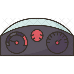Dashboard Icon - Download in Colored Outline Style