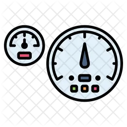 Dashboard Icon - Download in Colored Outline Style