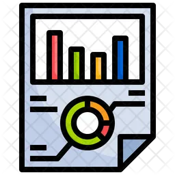 Data Analysis Icon - Download in Colored Outline Style