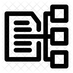 Data classification Icon - Download in Line Style