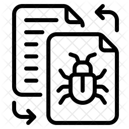 Data Copy Icon - Download in Line Style