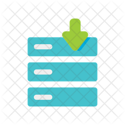 Data Download Icon - Download in Flat Style