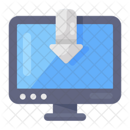 Data Download Icon - Download in Flat Style