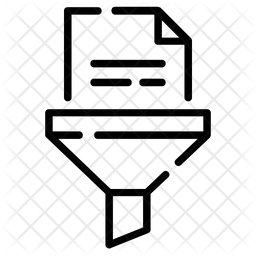 Data Filtering Icon - Download in Line Style