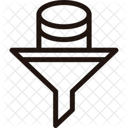 Data Filtering Icon - Download in Line Style