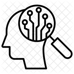 Data Learning Icon - Download in Line Style