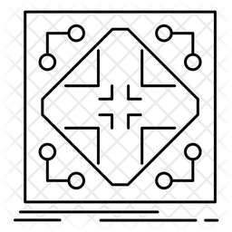 Data Matrix Icon - Download in Line Style