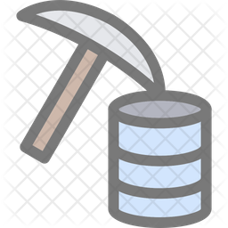 Data mining Icon - Download in Colored Outline Style