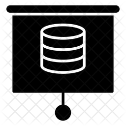 Data Presentation Icon - Download in Glyph Style