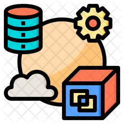 Data Structure Icon - Download in Colored Outline Style