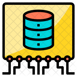 Data Structure Icon - Download in Colored Outline Style
