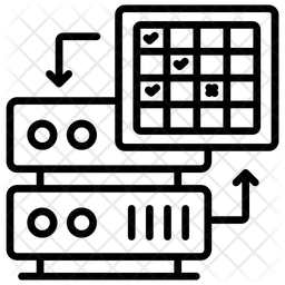 Data Structure Icon - Download in Line Style