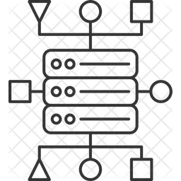 Data Structure Icon - Download in Line Style