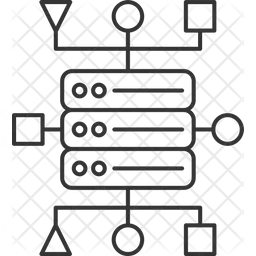 Data Structure Icon - Download in Line Style