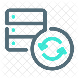 Data sync Icon - Download in Line Style