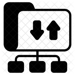 Data Sync Icon - Download in Glyph Style