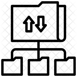 Data Sync Icon - Download in Line Style