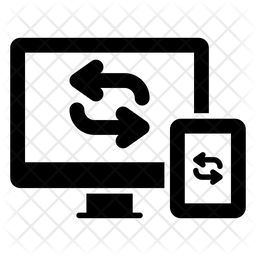 Data Syncing Icon - Download in Glyph Style