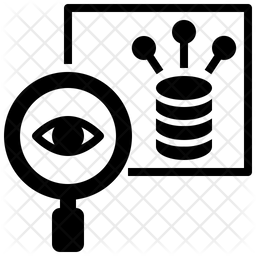 Data Tracking Icon - Download in Glyph Style