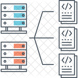 Data Transformation Icon - Download in Colored Outline Style
