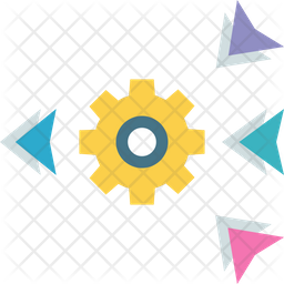 Data Transformation Icon - Download in Colored Outline Style