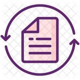 Data Transformation Icon - Download in Colored Outline Style