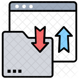 Data Transformation Icon - Download in Colored Outline Style