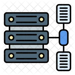 Data Transformation Icon - Download in Colored Outline Style