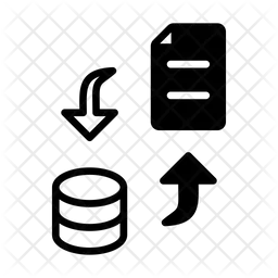 Data Transformation Icon - Download in Dual Tone Style