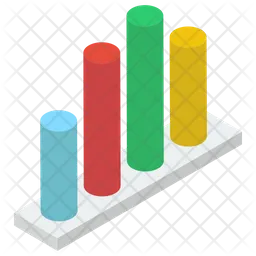 Data Visualization Icon - Download in Isometric Style