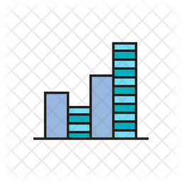 Data visualization Icon - Download in Colored Outline Style