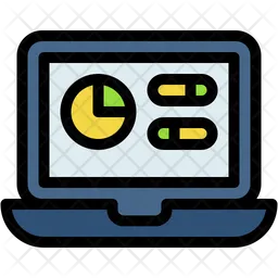 Data visualization Icon - Download in Colored Outline Style