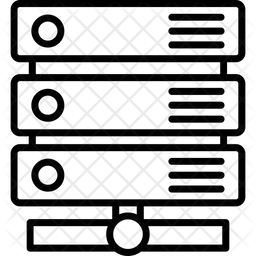 Database Icon - Download in Line Style