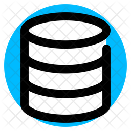 Database Icon - Download in Colored Outline Style