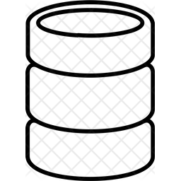 Database Icon - Download in Line Style