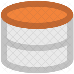Database Icon - Download in Colored Outline Style