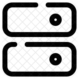Database Icon - Download in Line Style