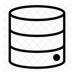 Database Icon - Download in Line Style