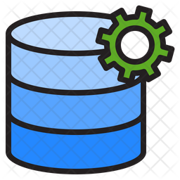 Database Icon - Download in Colored Outline Style