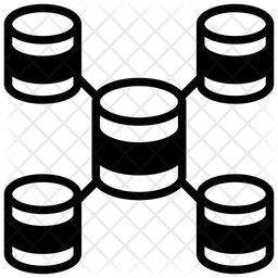 Database Architecture Icon - Download in Glyph Style