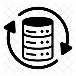 Database Backup Icon - Download in Glyph Style