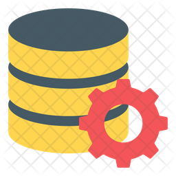 Database Configuration Icon - Download in Flat Style