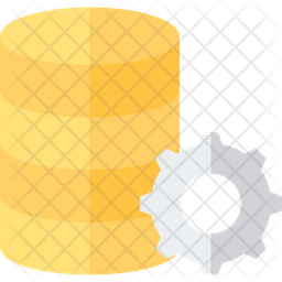 Database Configuration Icon - Download in Flat Style