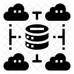 Database Connection Icon - Download in Glyph Style
