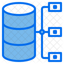 Database Connection Icon - Download in Dualtone Style