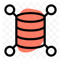 Database Connection Icon - Download in Dualtone Style