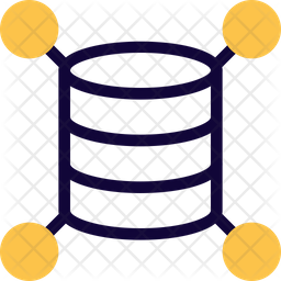Database Connection Icon - Download in Dualtone Style