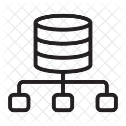 Database Connection Icon - Download in Line Style