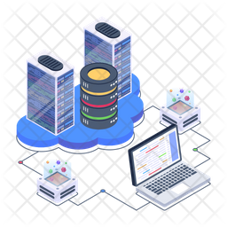 Database Display Icon - Download in Isometric Style