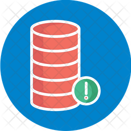 Database Error Icon - Download in Rounded Style